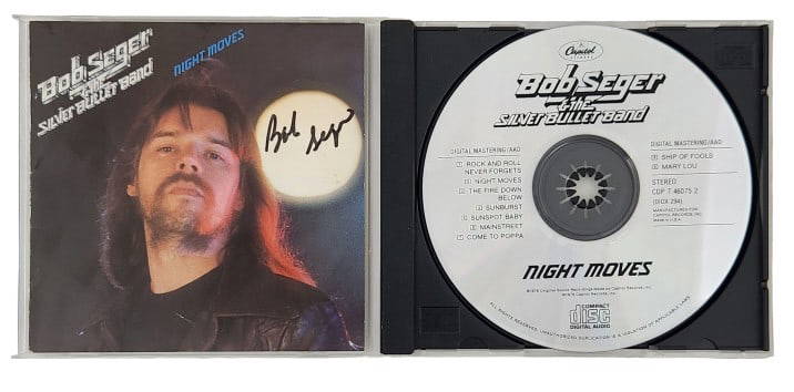 Bob Seger Signed Night Moves Cd Insert Auction