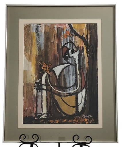 Vintage Tom S. Costa Surrealist Signed Print