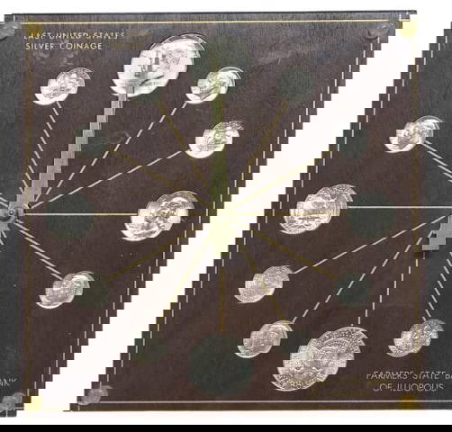 Last United States Silver Coinage 1964 Clock Auction