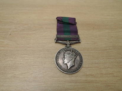 A British George Vi General Service Medal With Palestine 1945 48 Clasp ...