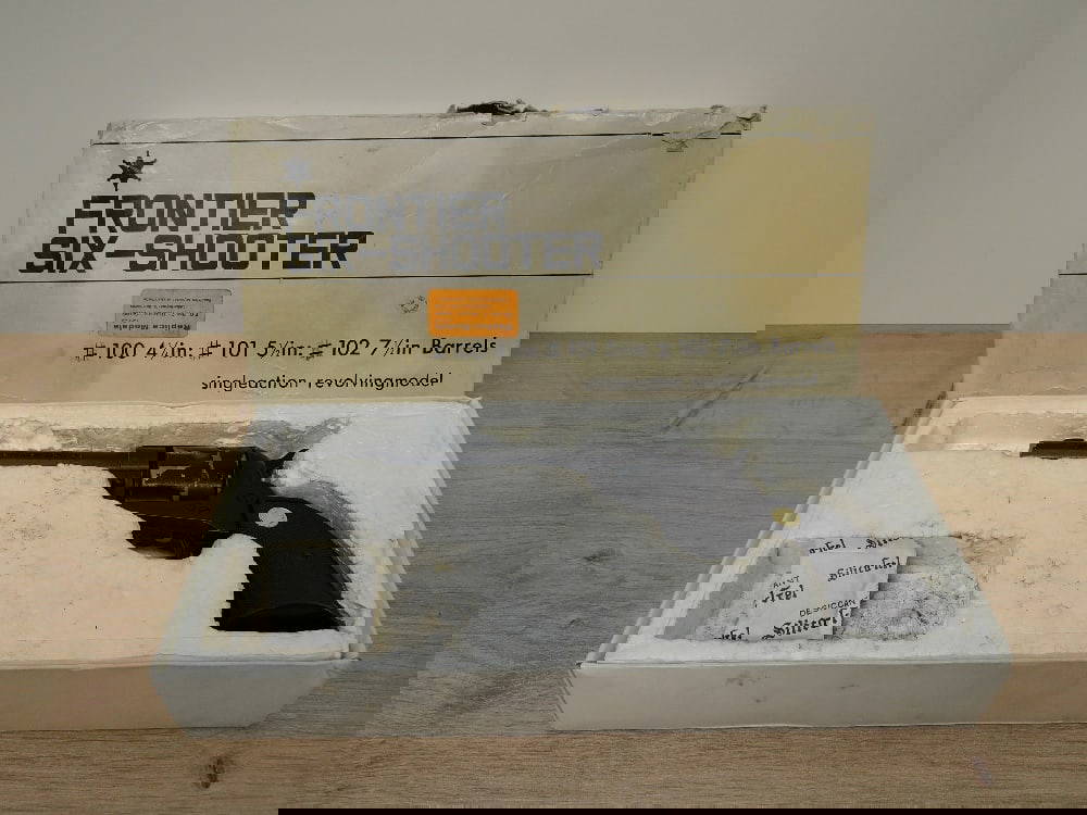 A Blank Fire Frontier Six Shooter With 4 3/4' Barrel With Single Action ...