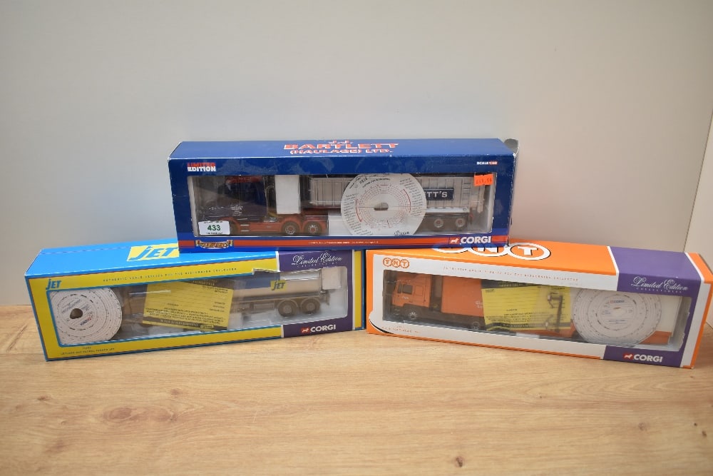 Three Corgi 1:50 Scale Limited Edition Die-casts, Cc12813 Jj Bartlett ...