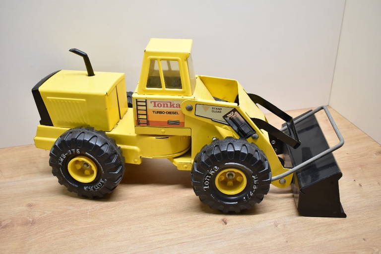 A Tonka Pressed Steel Turbo Diesel Loading Showel