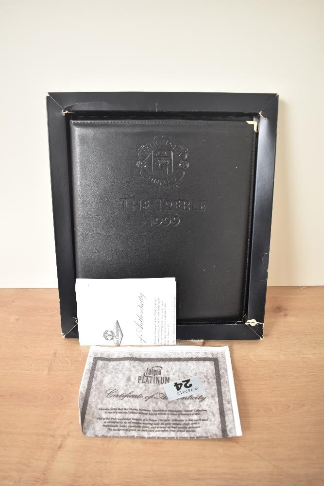 A Set Of Futera Manchester United Treble Champions Collectors Cards, 14 ...