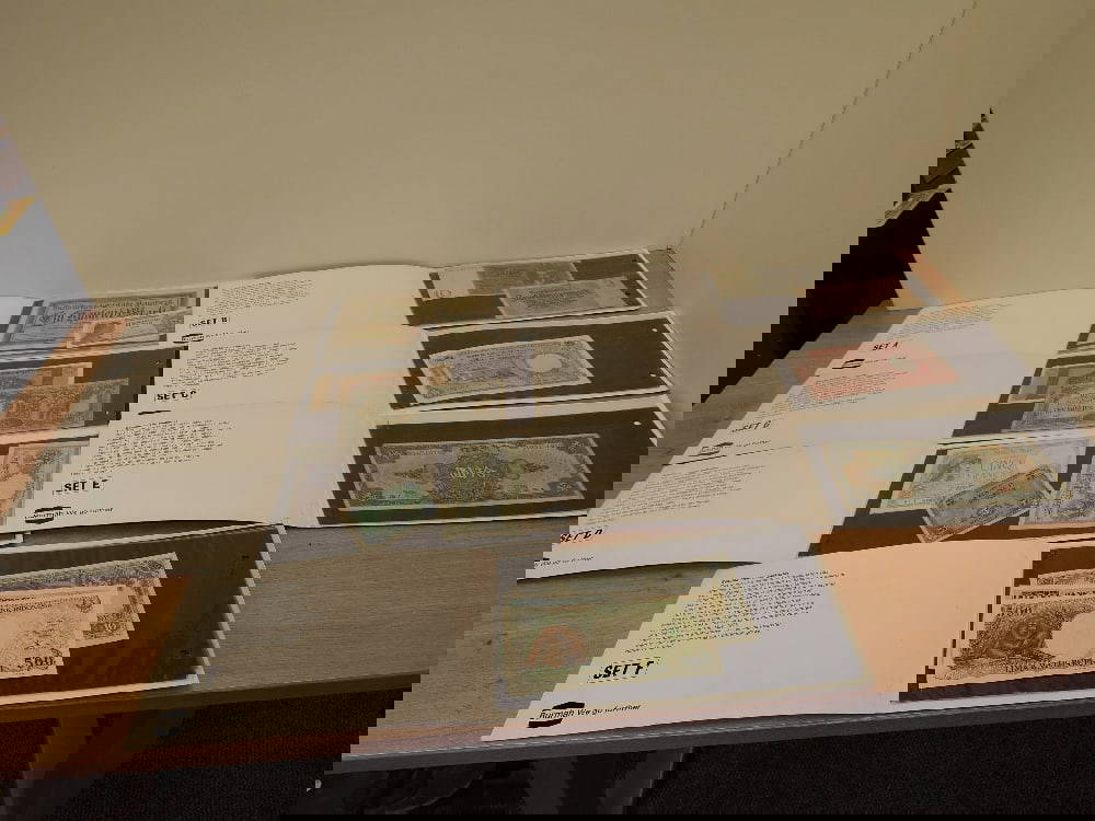 Sevens Sets Of Burmah Genuine Historic Banknotes, Set A, B, C, D, E, F ...