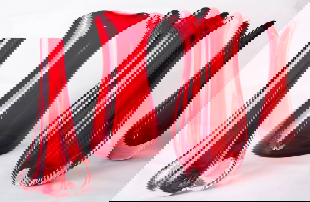 A 1950's/60's Whitefriars Glass Martini Mixer Jug, In Ruby Red ...