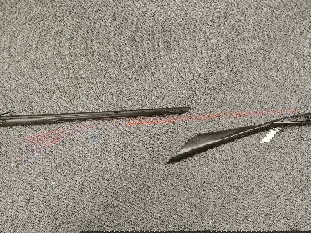 A 18th/19th Century Flintlock Rifle (af), Having Brass Plaque Numbered ...