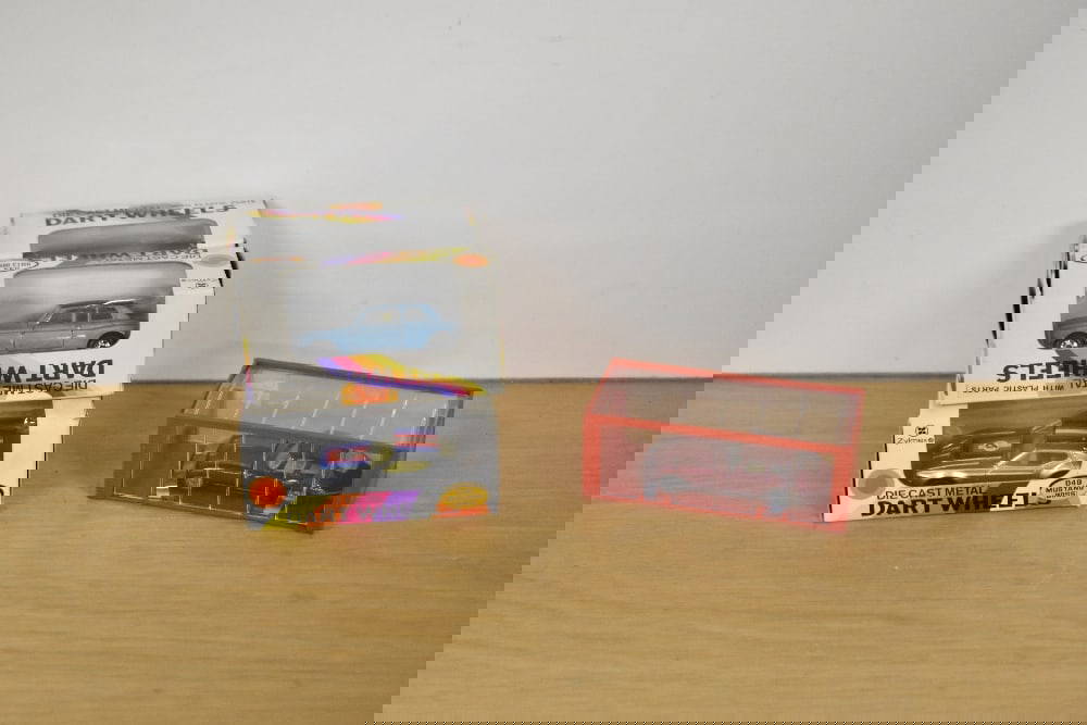 Four Zylmax Dart Wheels Die-casts, D37 Mercedes 300se, D44 Rolls Royce ...