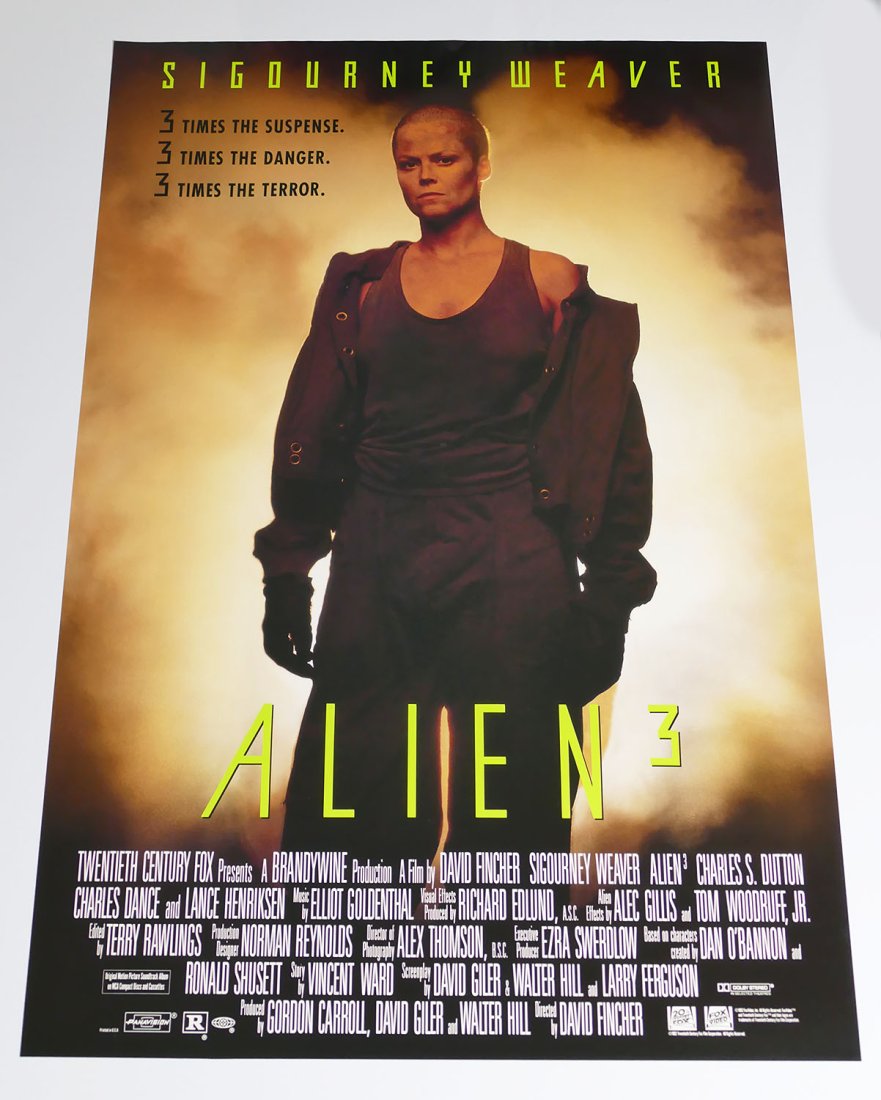 Original One Sheet Movie/video Poster Aliens 3 (1992) Sigourney Weaver