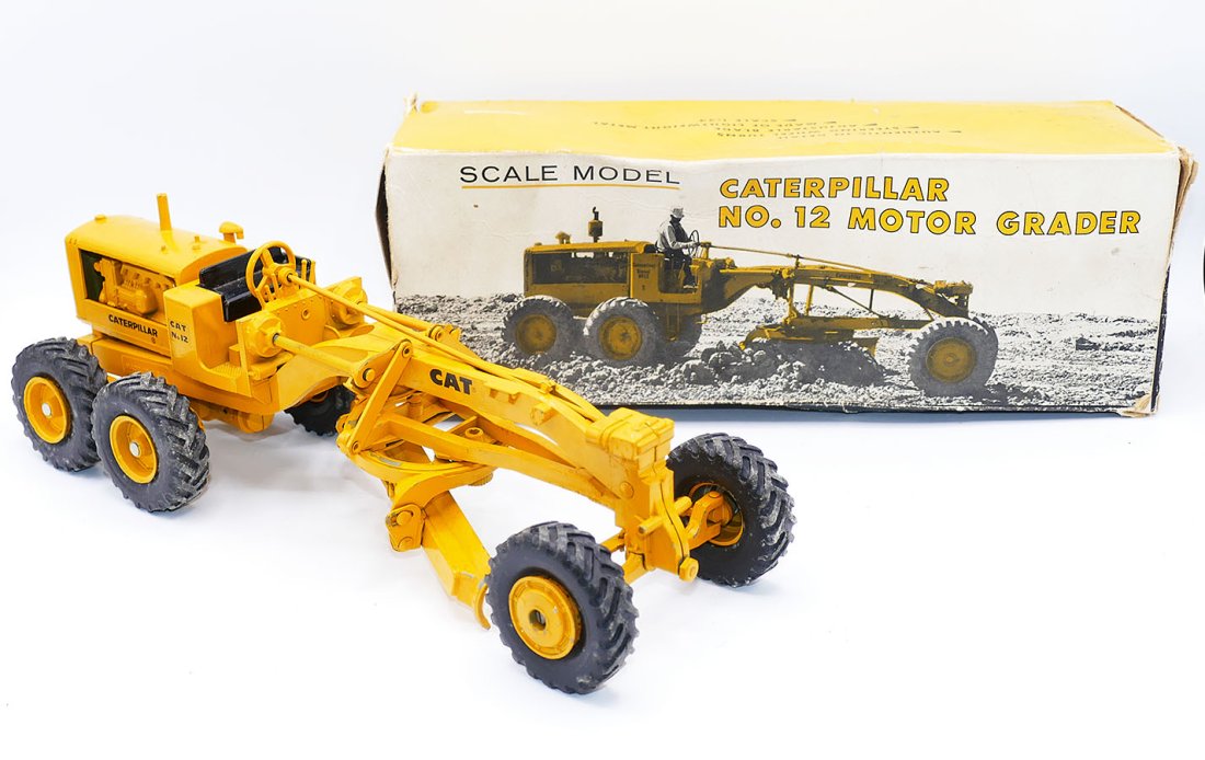 Vintage Ertl Diecast Caterpillar No 12 Motor Grader Vehicle Model - In ...