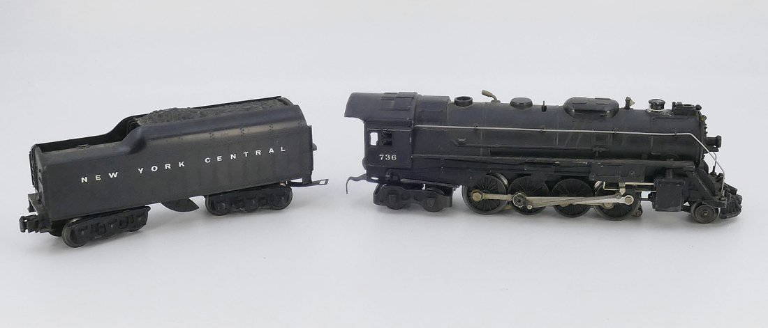 Lionel 736 Postwar 2-8-4 Berkshire Locomotive & 2671w Nyc Tender Auction