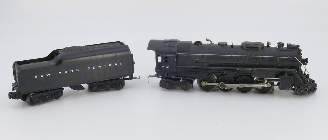 Lionel 736 Postwar 2-8-4 Berkshire Locomotive & 2671w Nyc Tender Auction