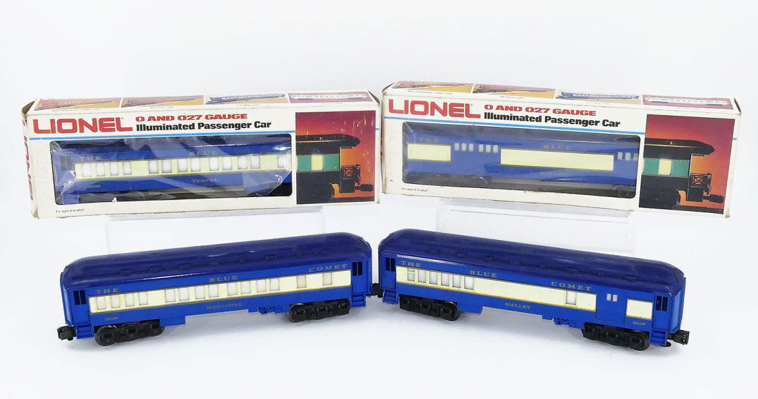 Lionel 9536 9537 9539 9540 Blue Comet Cars - Two Are New & Never Used ...