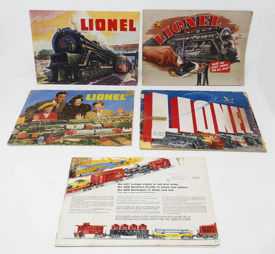Original Lionel Train Catalogs (1938, 1940, 1948, 1949)