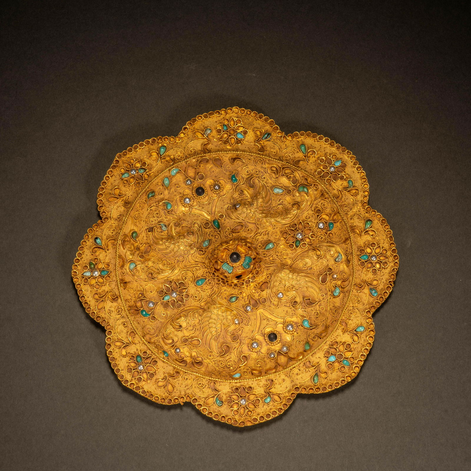 TANG DYNASTY FRIED BEAD GOLD SHELL MIRROR (#0007) on Jun 30, 2022 ...