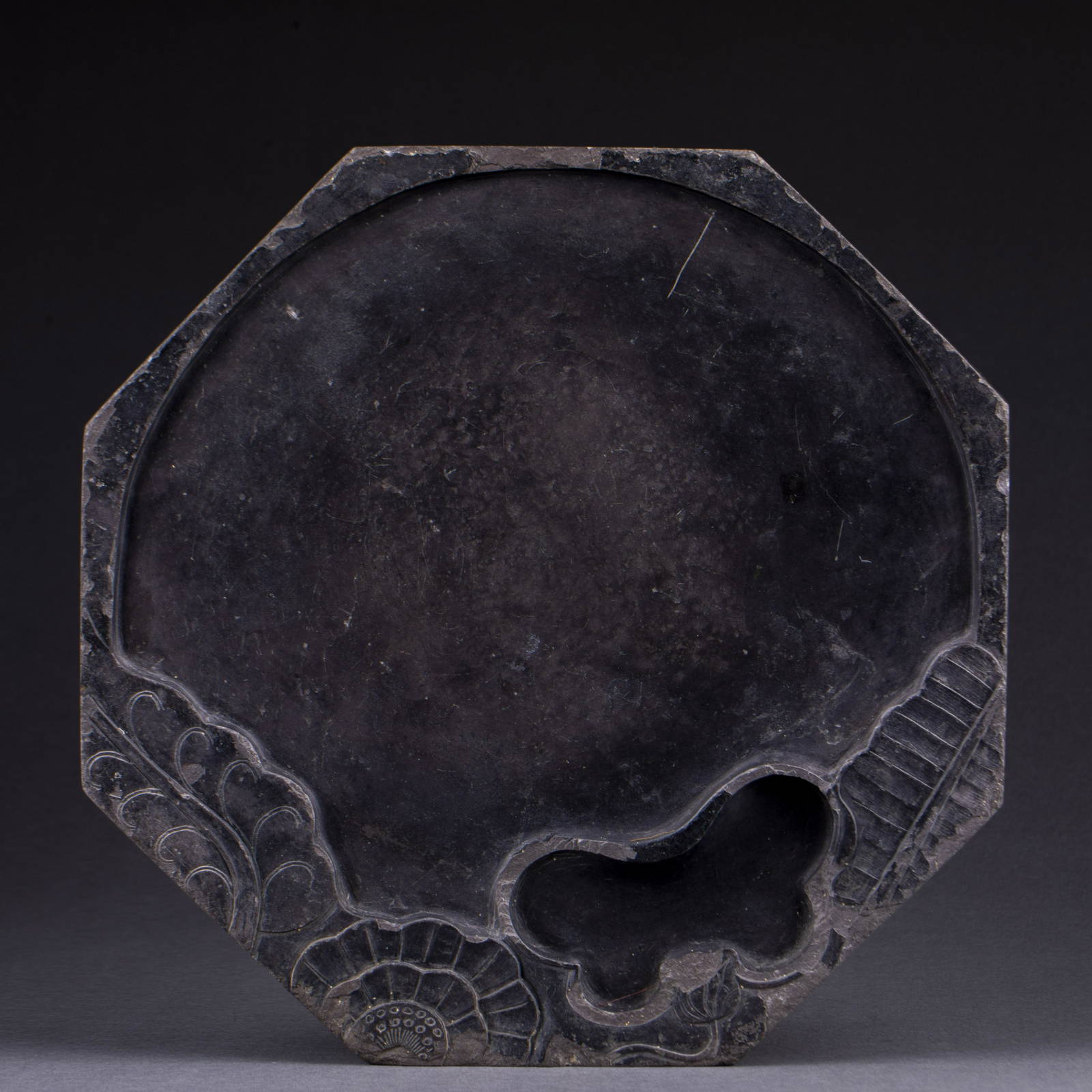 Ming Plantain Lotus Eight Diagrams Duaninkstone Auction