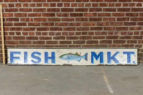 Wooden Fish Sign