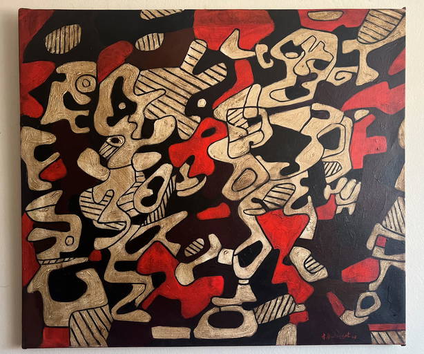In The Style Of Jean Dubuffet Famous Painting Of Collection