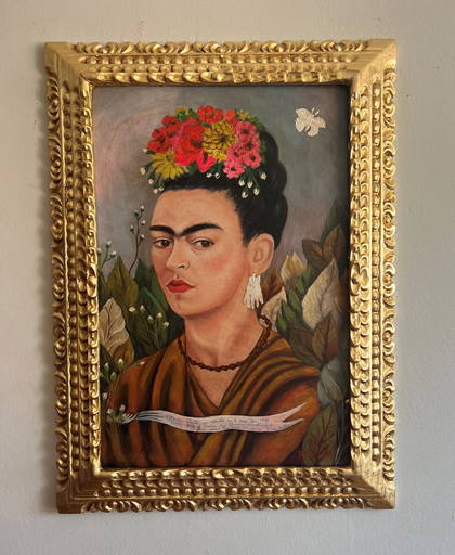 Frida Kahlo Self Portrait Mexican Painting 1932 "in The Style Of"