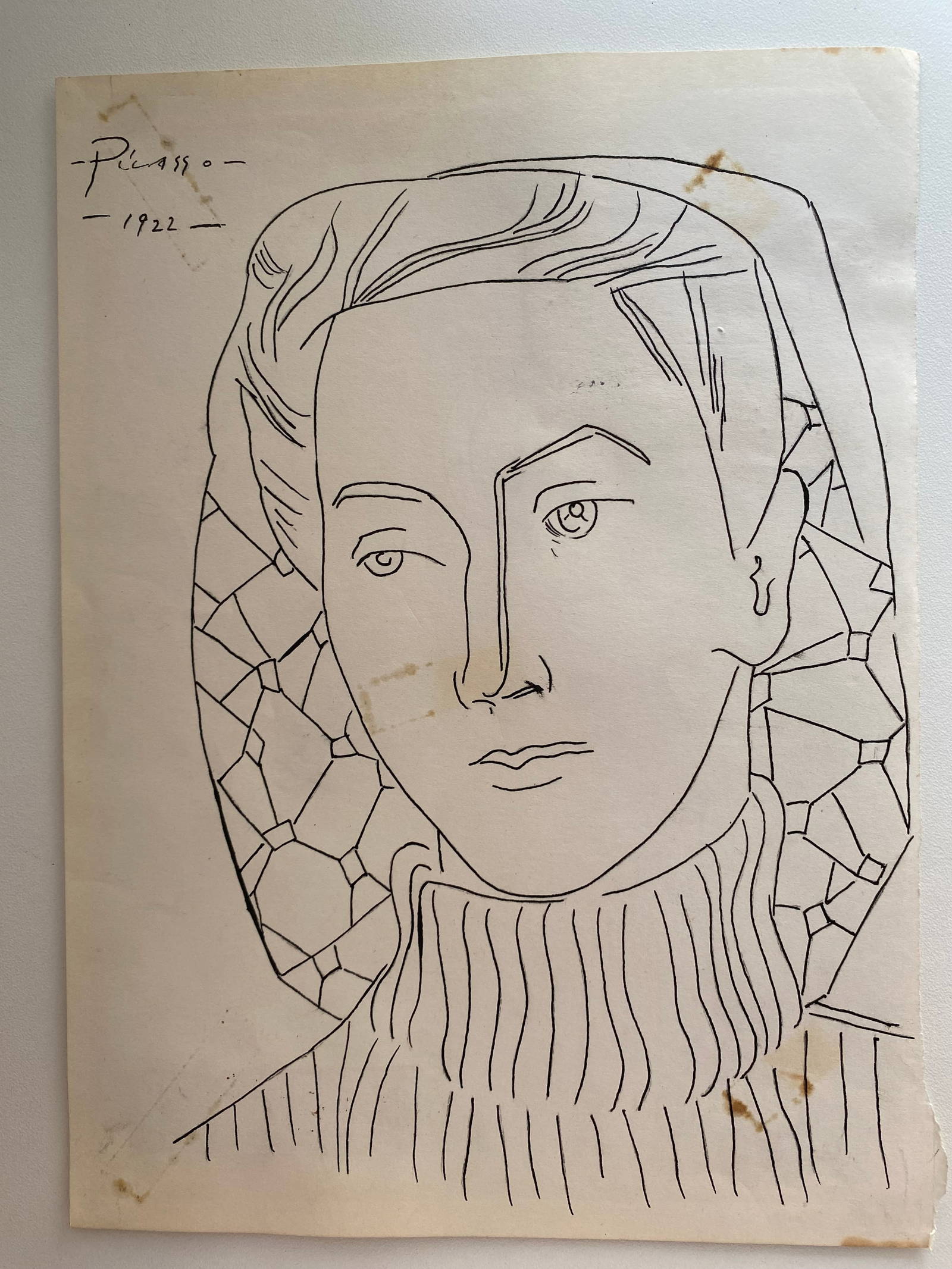 Pablo Picasso (1881-1973) - Drawing On Paper - In The Style Of Auction