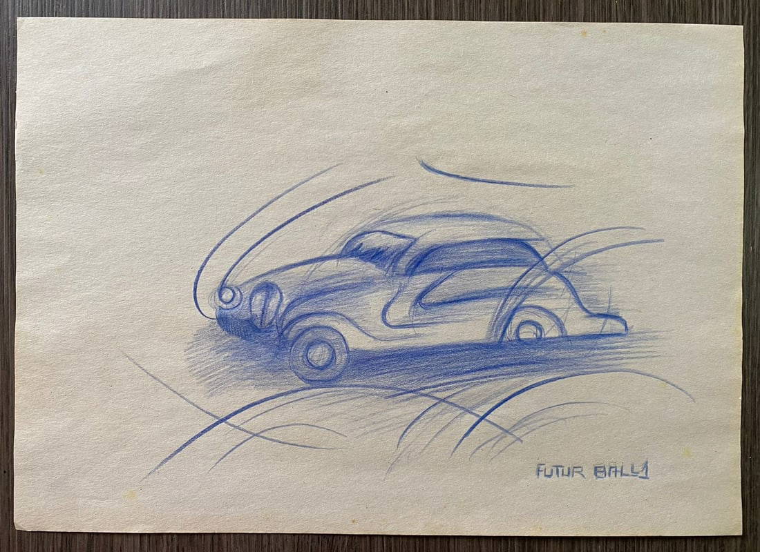 Giacomo Balla - Drawing On Paper - In The Style Of Auction