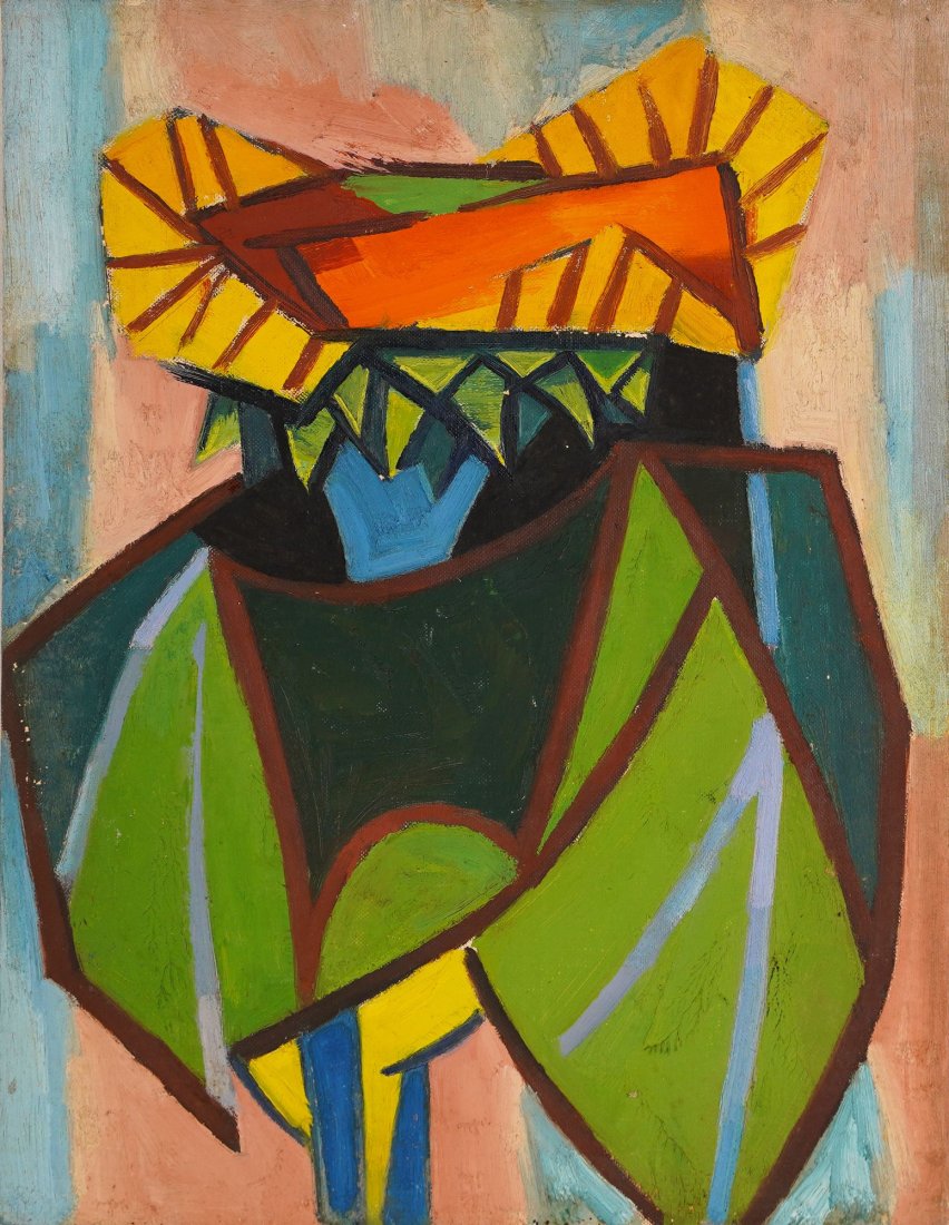 Abstract Cubist Sunflower Still Life Flower Painting (#0142) on Mar 20 ...