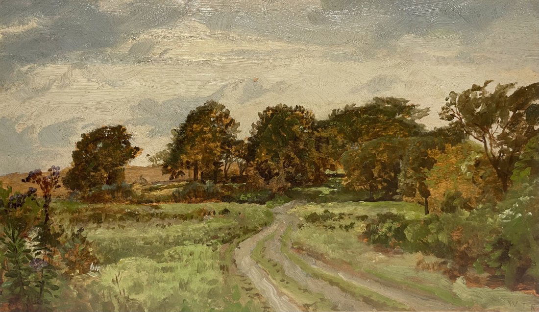 William Trost Richards Hudson River School Landscape W Wildflowers ...