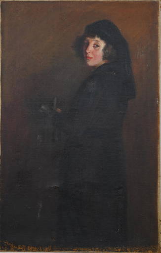 Important Large And Early Ashcan School Masterfully Painted Young Woman ...