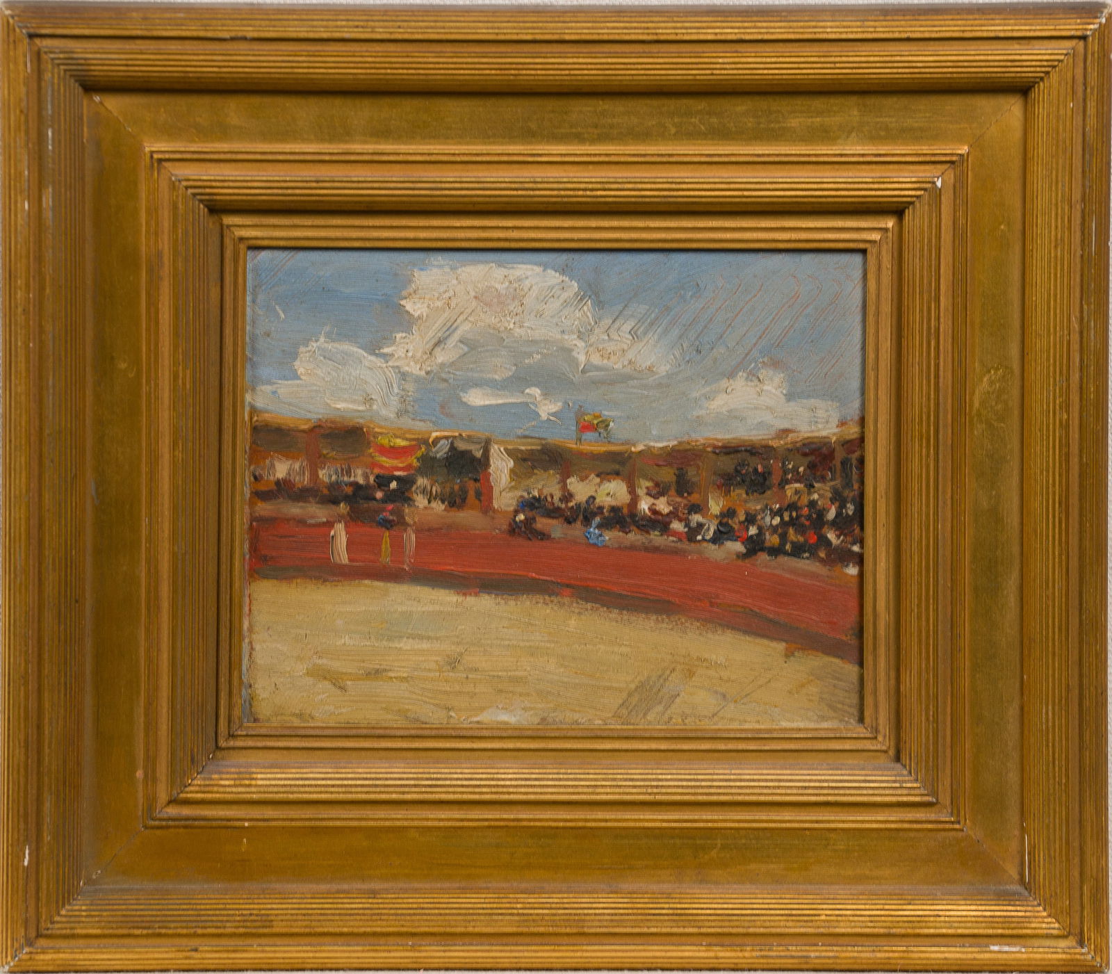 Antique American Impressionist Beach Scene Ashcan School Nicely Framed ...