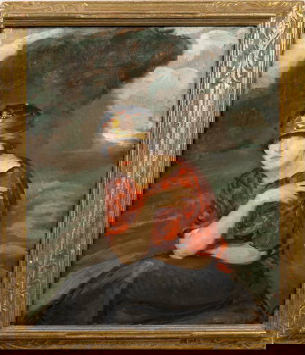 Claude Buck (1890 1974) Double Sided California Portrait And Moonlight