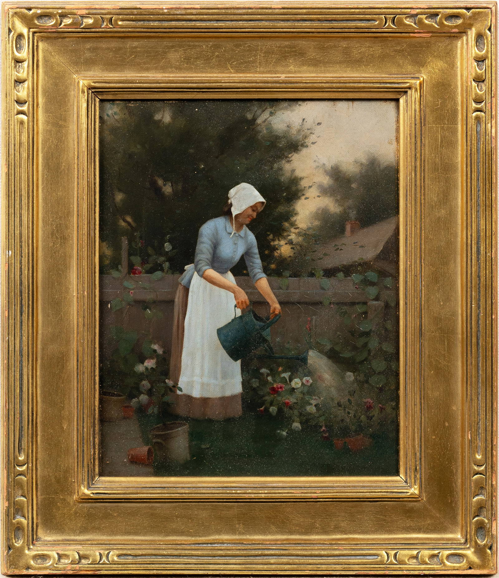 Luther Van Gorder 1861-1931 Signed American Impressionist Watering ...