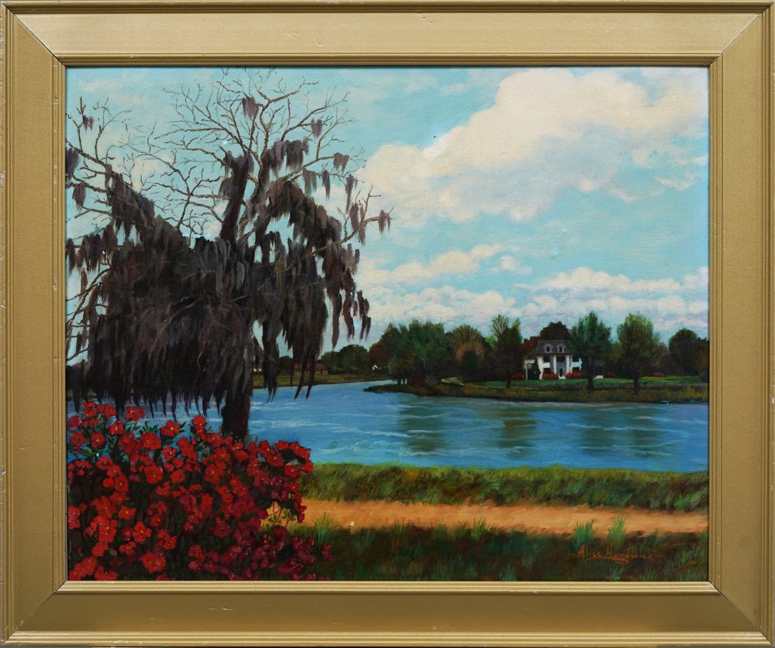 Alice Roney Hardwick 1876 1932 Southern School Impressionist Landscape ...