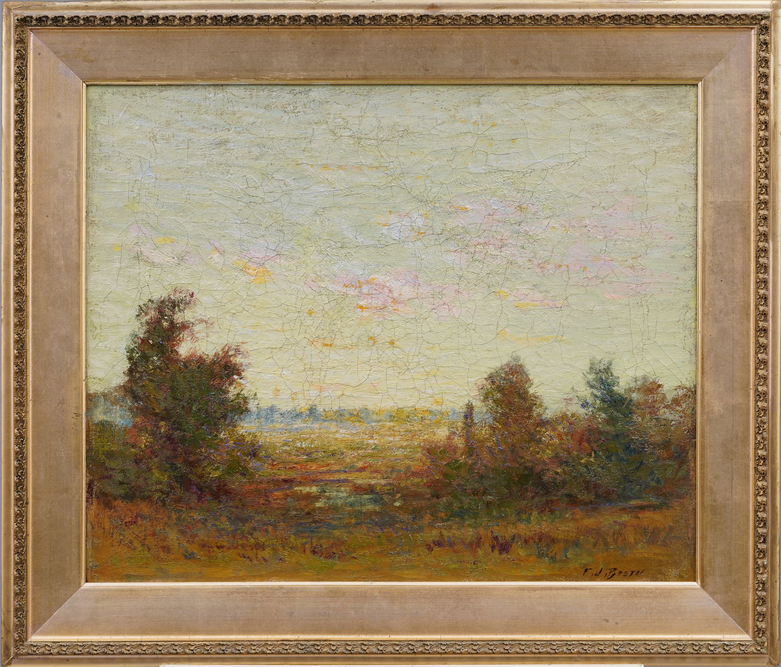Frederick James Boston (1855 - 1932) Antique American Impressionist ...