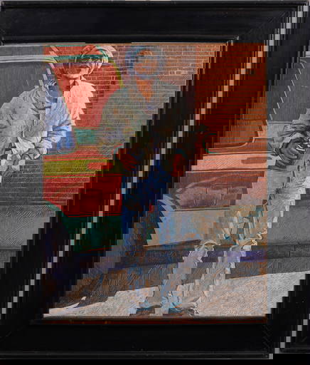 Rani "ronnie" Carson (b. 1942) Signed Vintage American Black Male ...