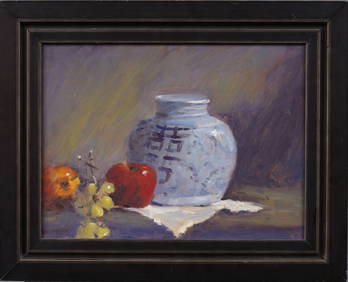 Robert Lox Floral Still Life Oil Painting