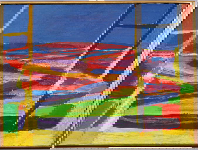 Erwin Wending 1914 1993 Antique American Large Abstract Expressionist ...