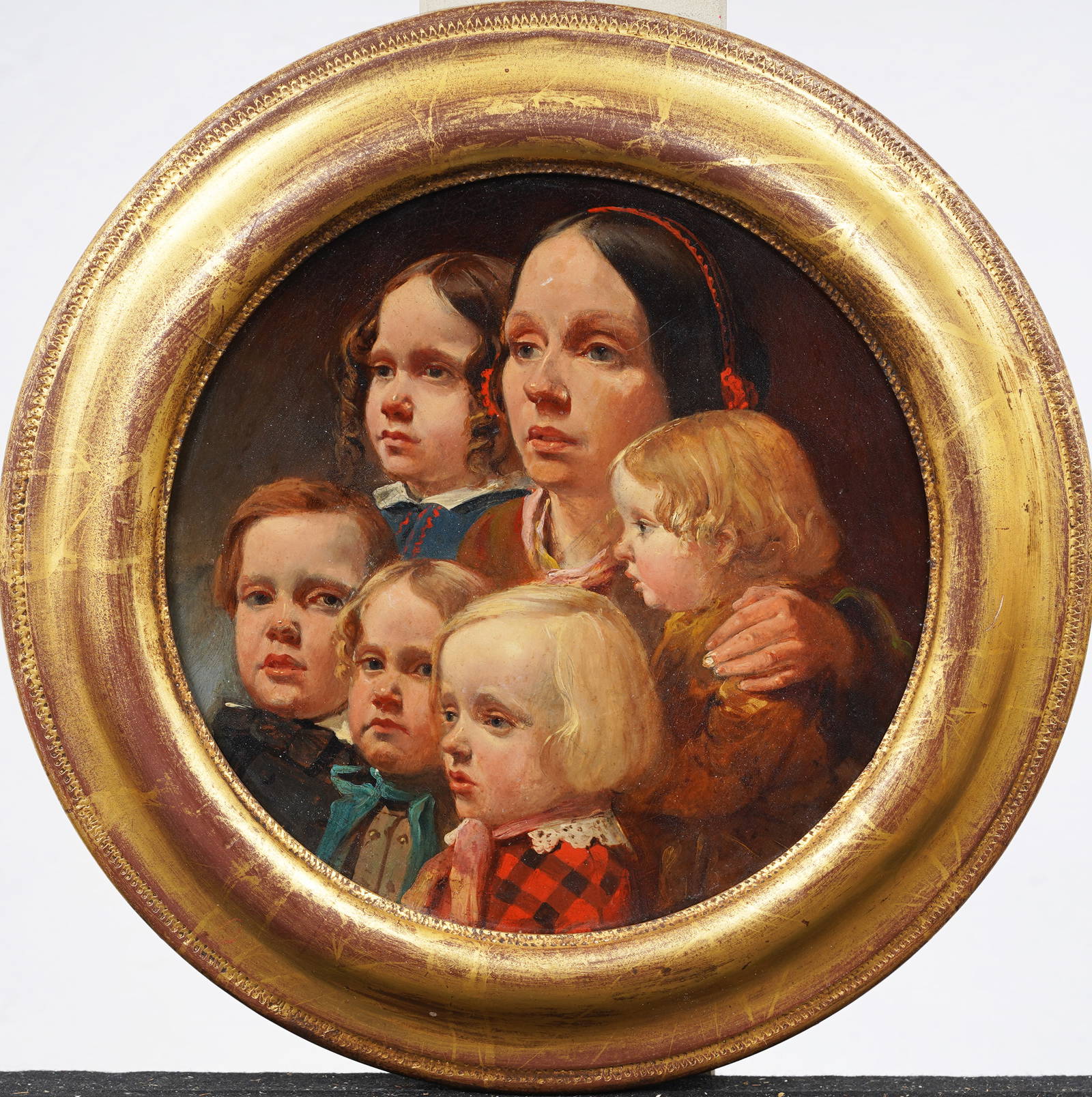 Attr William Powell Frith (1819 - 1909) Detailed Family Portrait Framed ...