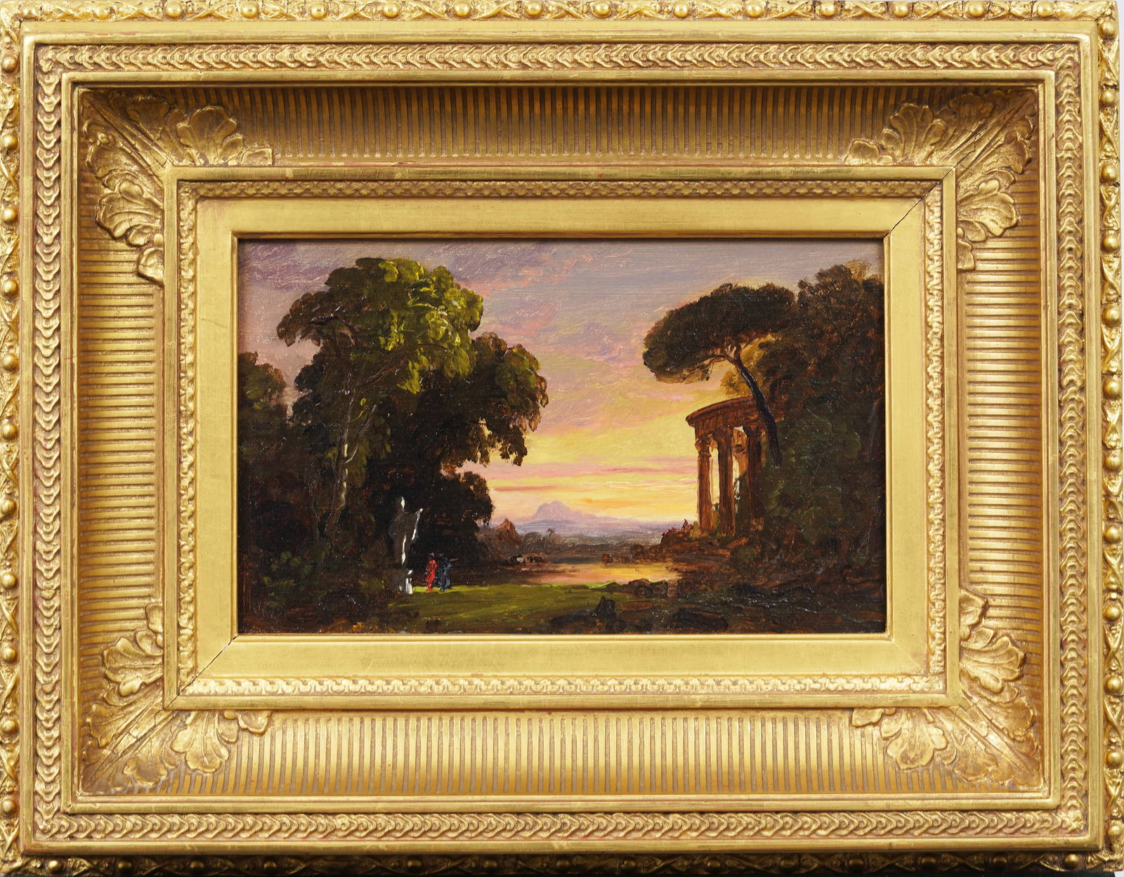 Jasper Francis Cropsey (1823-1900) Hudson River School Framed Sunset ...