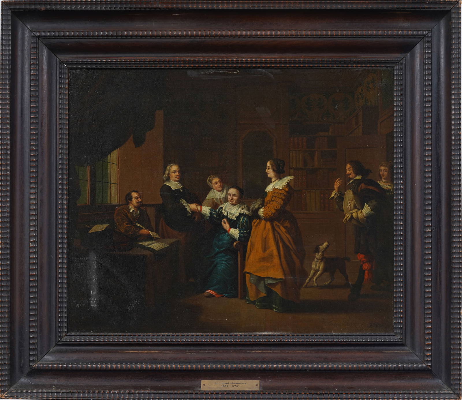 Jan Josef Horemans I (1682 - 1759) Signed Dutch Old Master Framed ...