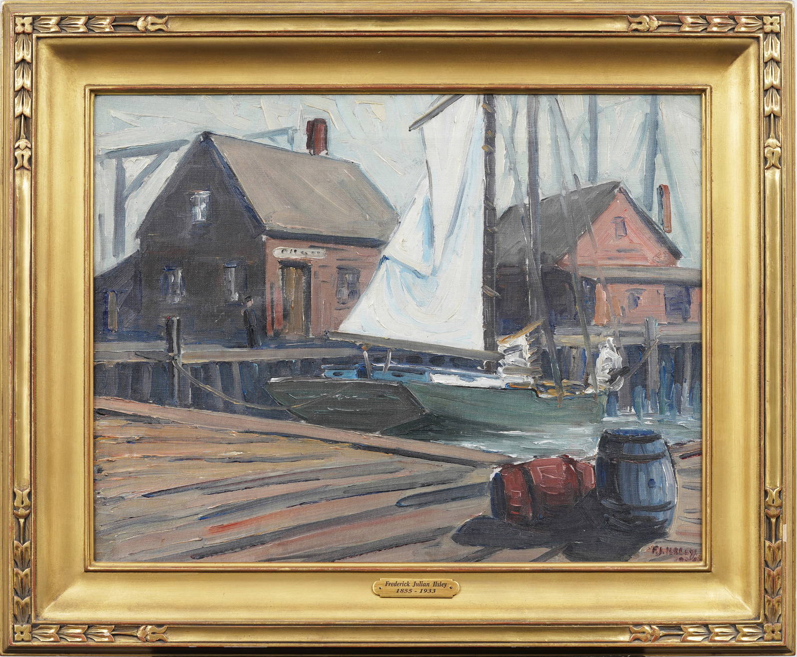 Fredrick J. Ilsley(1855-1933) Vintage American Impressionist Seascape ...