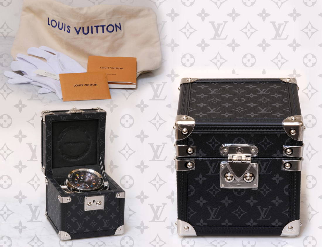 A Louis Vuitton Trunk Table Clock Auction