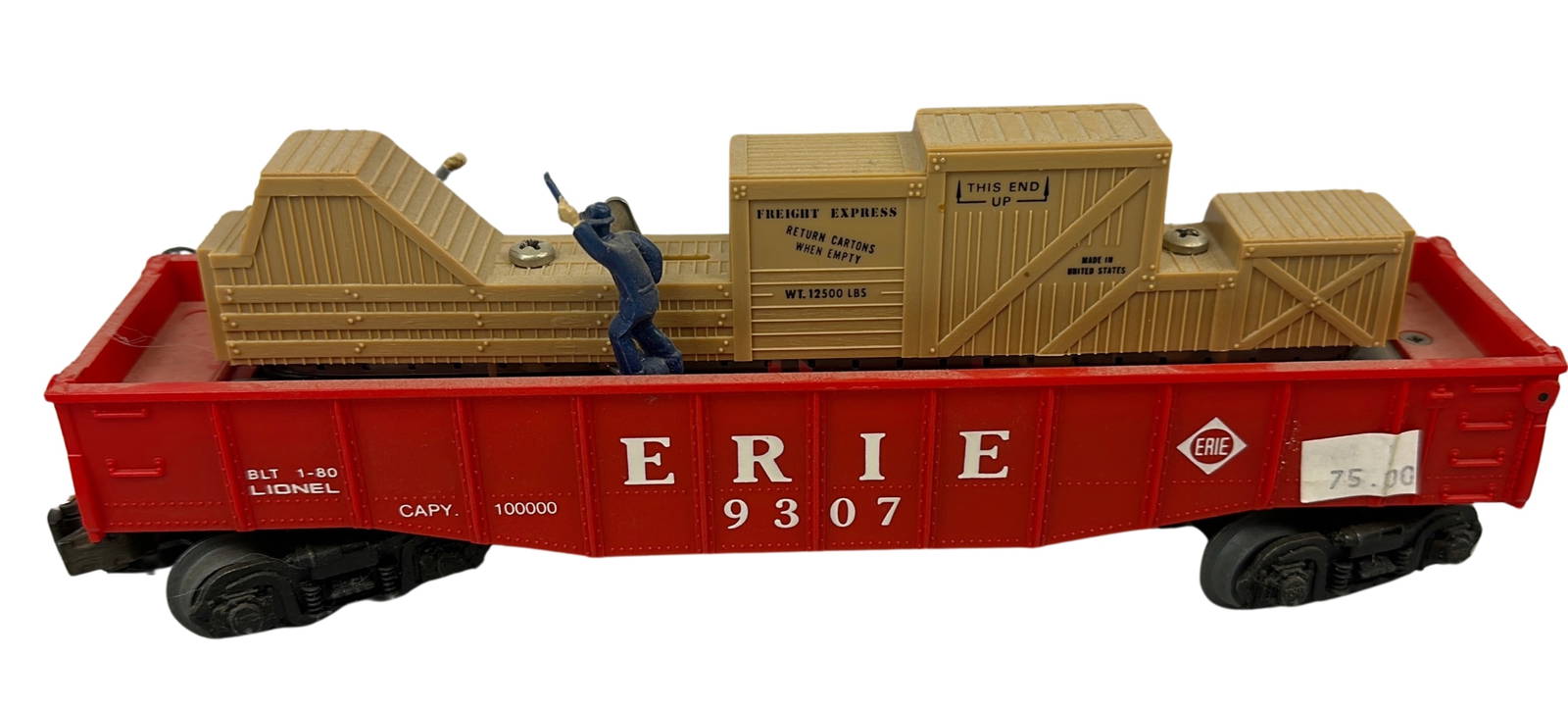 Lionel 6-9307 Erie Animated Cop & Hobo Gondola Auction