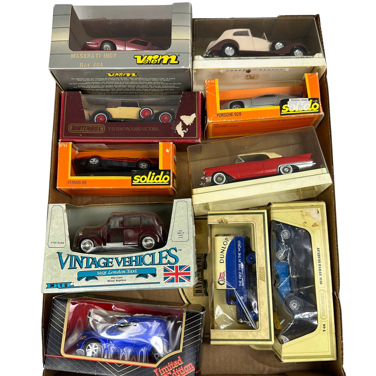Diecast Cars New In Boxes Verem Ertl Matchbox Solido Auction