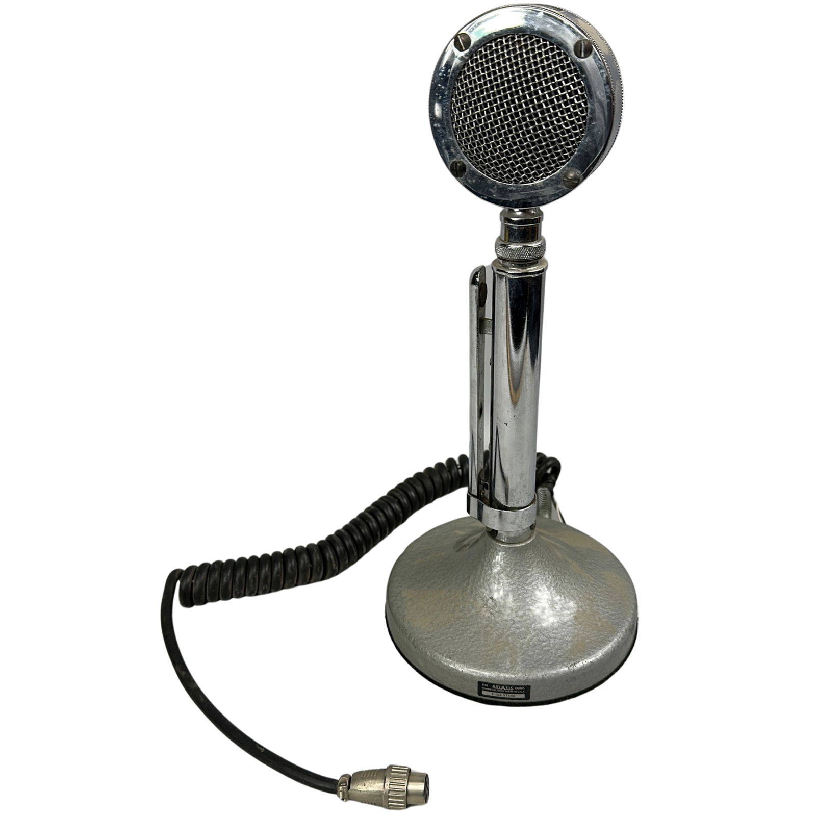 Astatic D-104 Microphone With T-ug8 Stand Chrome Mcm Auction