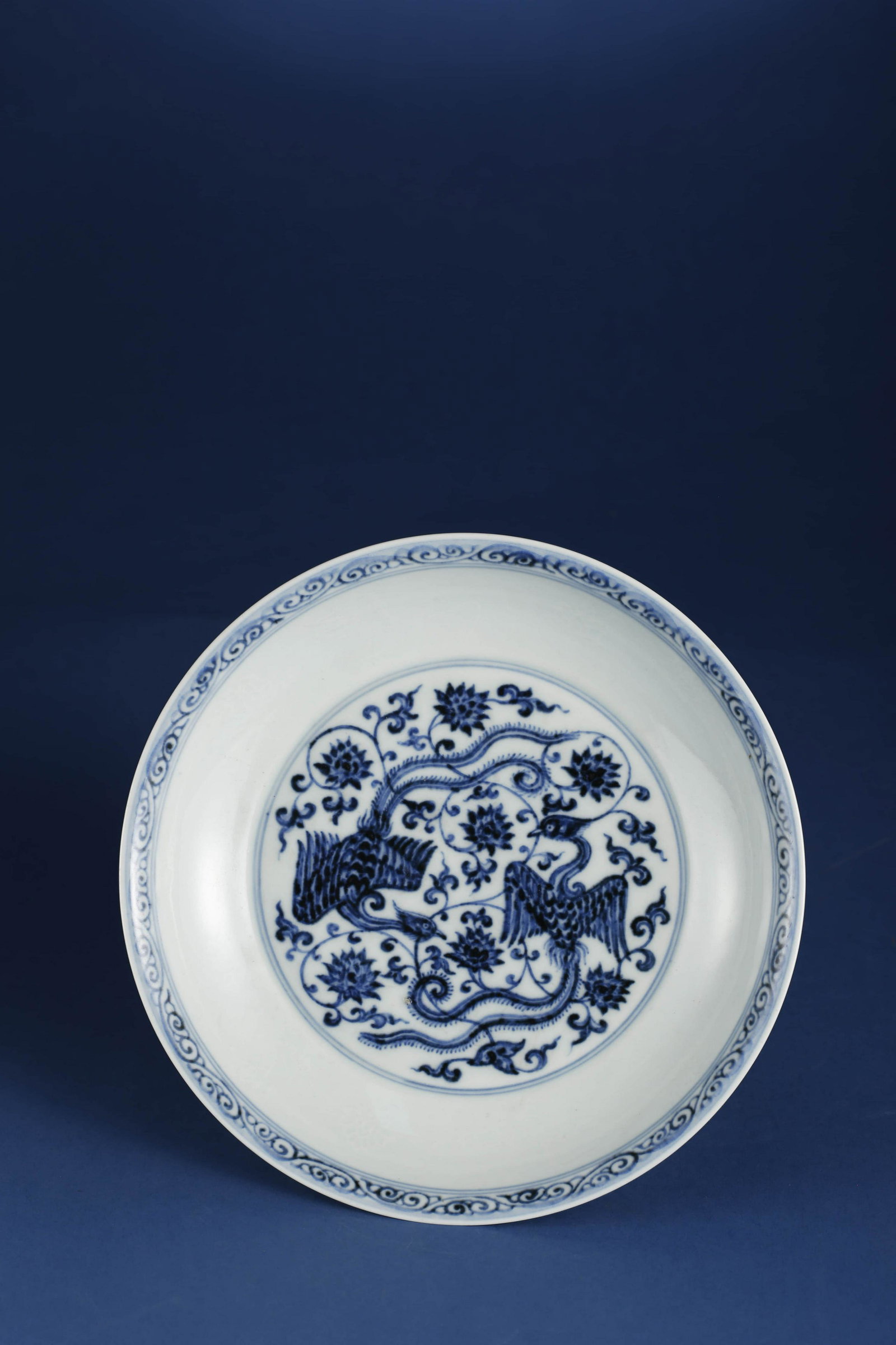 A Blue And White Phoenix Plate, Da Ming Xuande Mark - Apr 10, 2023 ...