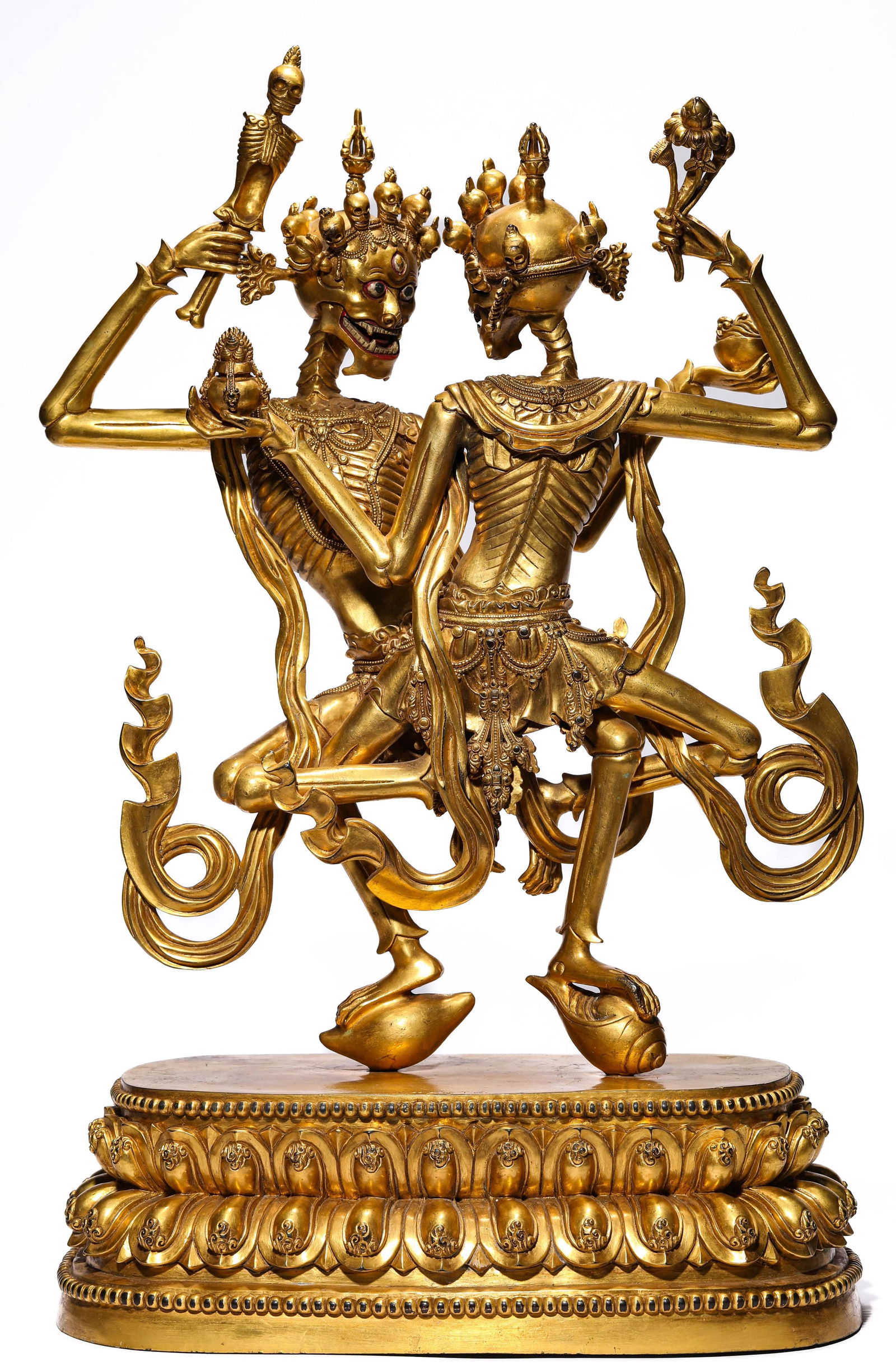 A Tibetan Bronze Figure Of Shri Chitipati Auction