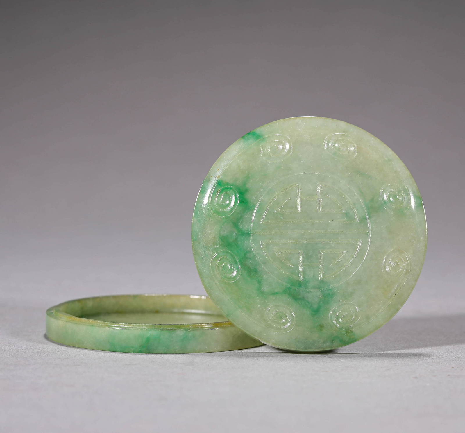 A Jadeite Box And Cover Auction