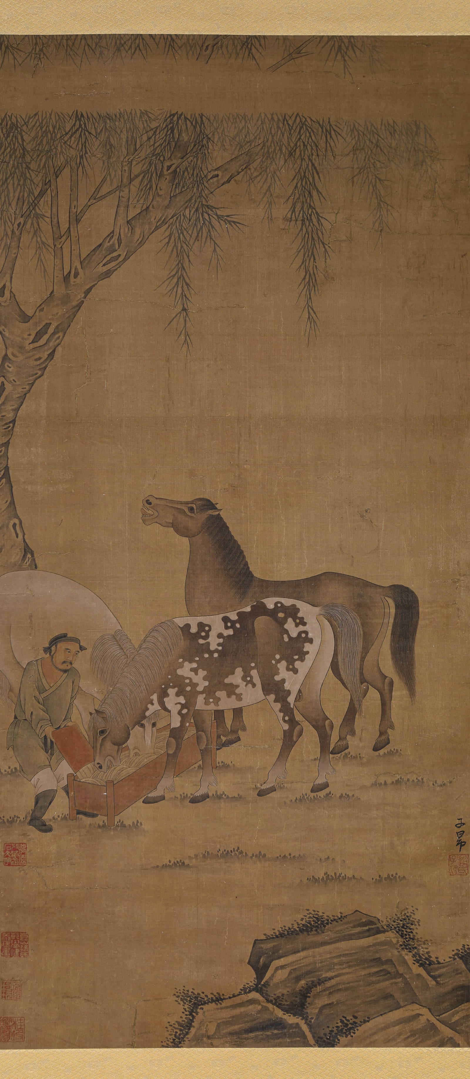Zhao Mengfu (1254-1322), Attributed To, Figures And Horses Auction