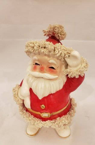 Vintage Christmas Napco Santa Planter