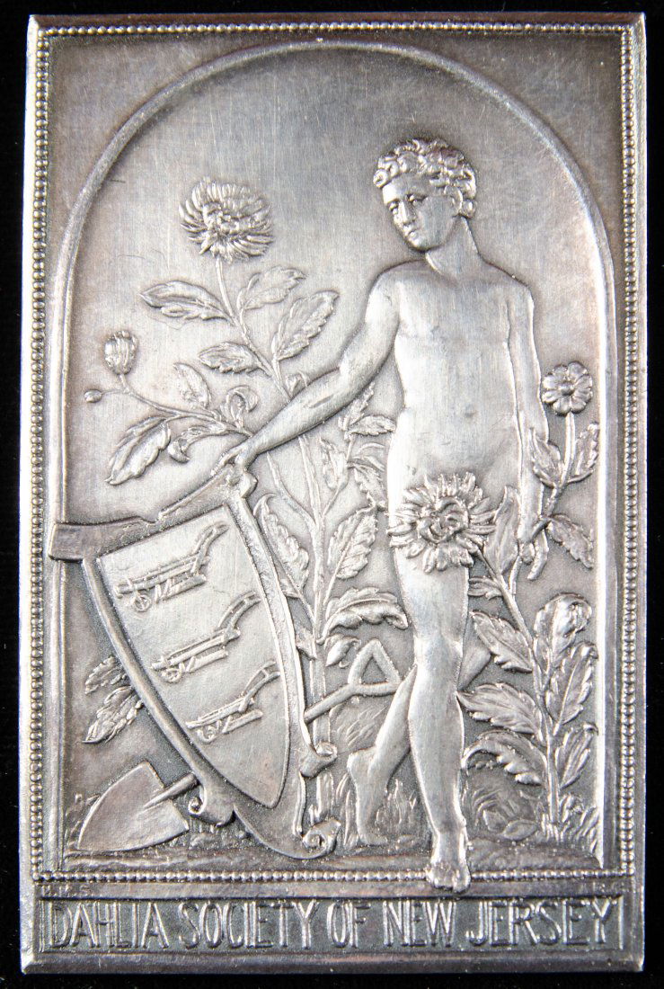 Dahlia Society Of New Jersey Silver Medal By Medallic Art Co, Ny